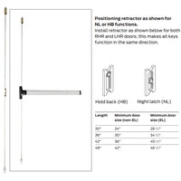 Falcon 1690 Concealed Vertical Rod Touch Bar Exit Device – US Lock Supply