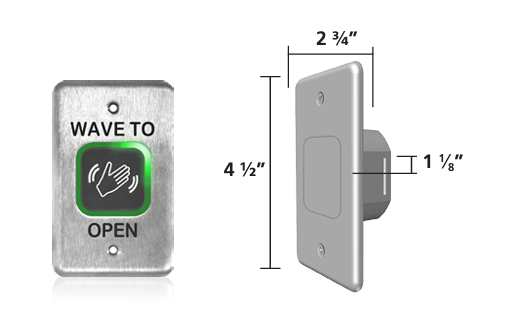 BEA 10MS41 - Stainless Steel, Touchless Actuator with Adjustable Range ...