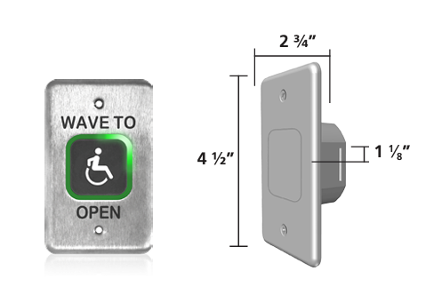 BEA 10MS41 - Stainless Steel, Touchless Actuator with Adjustable Range ...