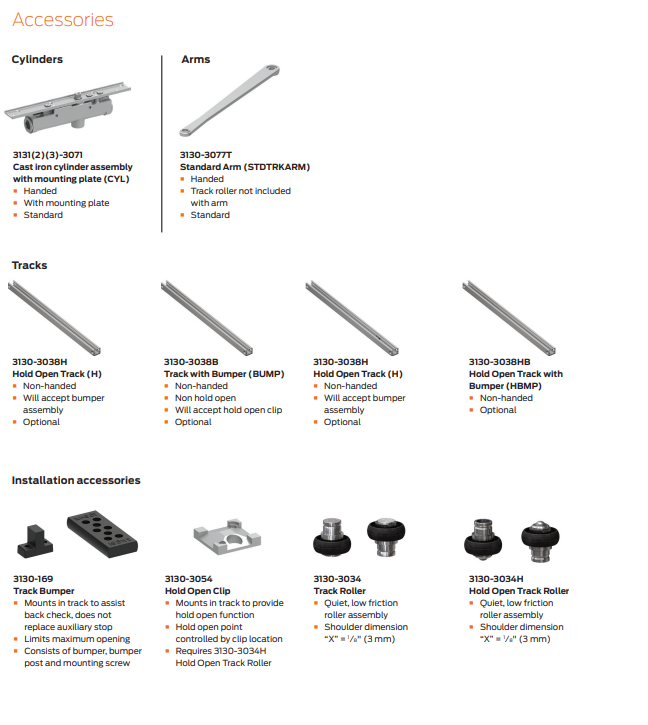 LCN 3130 Overhead Concealed Door Closer – US Lock Supply
