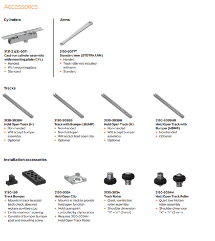 LCN 3130 Overhead Concealed Door Closer – US Lock Supply
