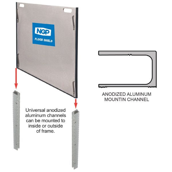 NGP FS34 Door Flood Barrier Shield, 34″ Height – US Lock Supply