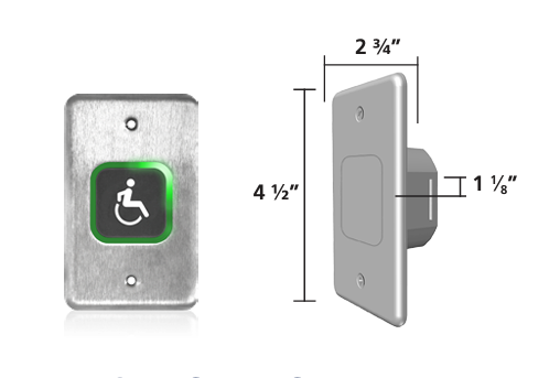 BEA 10MS41 - Stainless Steel, Touchless Actuator with Adjustable Range ...