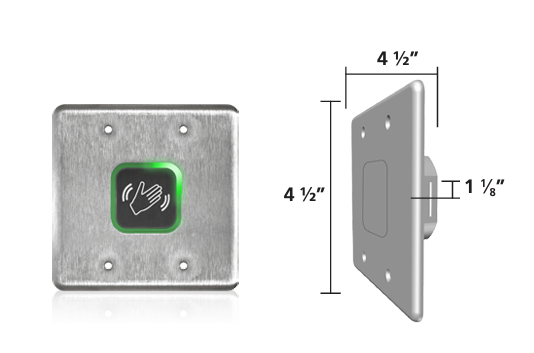 BEA 10MS41 - Stainless Steel, Touchless Actuator with Adjustable Range ...