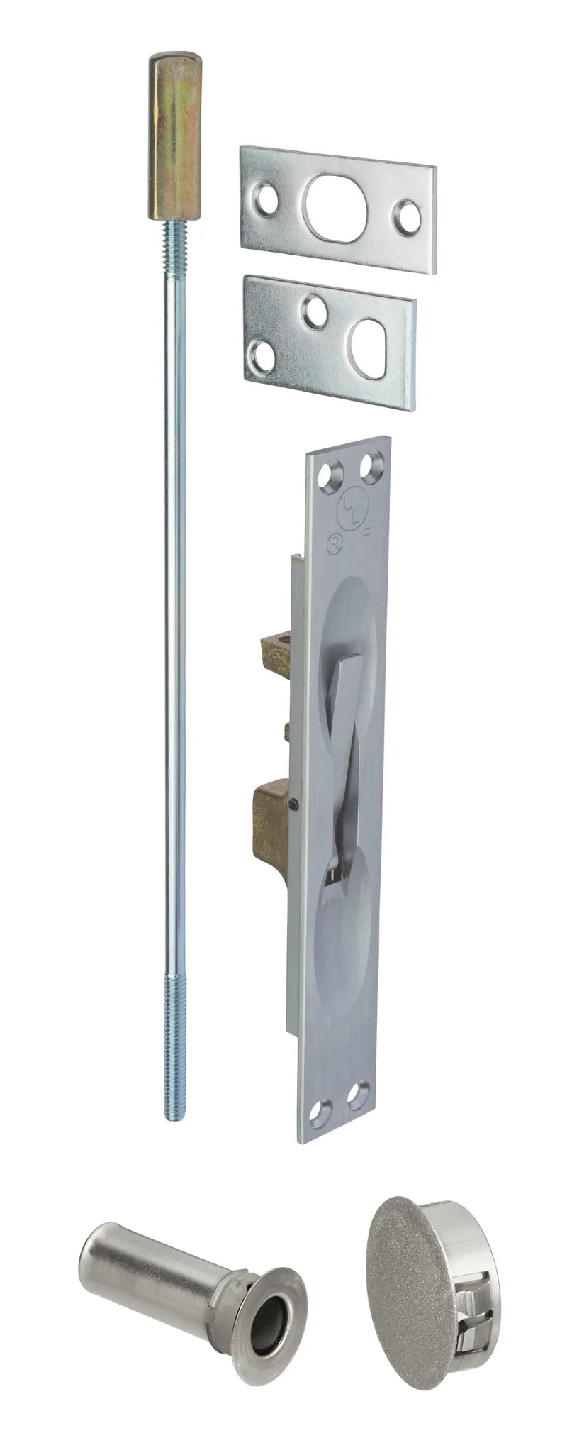 Rockwood 555 x 18BFB Lever Extension Flush Bolt with Bottom Fire Bolt ...