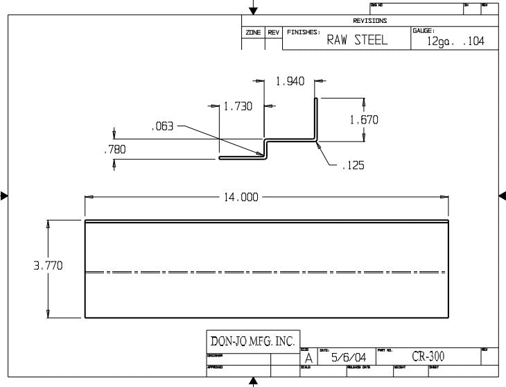 Don-jo CR 300 Closer Reinforcement – US Lock Supply