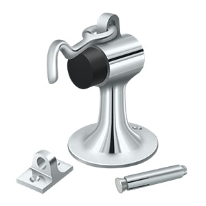 Deltana DSF444 Cement Floor Mount Door Bumper with Holder, Solid Brass ...