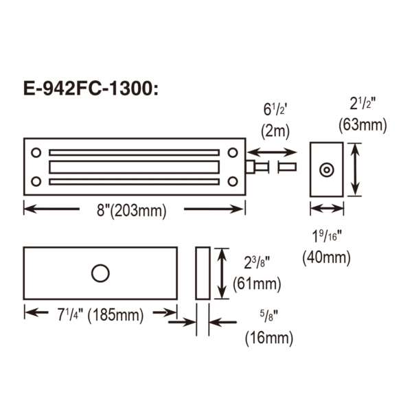 Seco-Larm E-942FC-1300 Maglock for Gate Lock — Uslocksupply.com