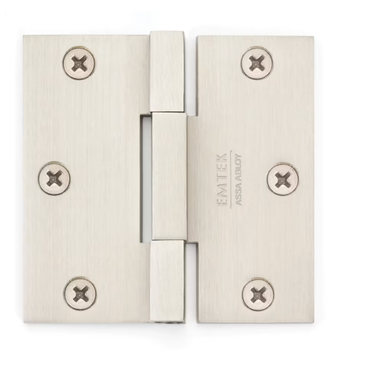 Emtek Square Barrel Heavy Duty Solid Brass Hinge Pair (2 Hinges) – US ...