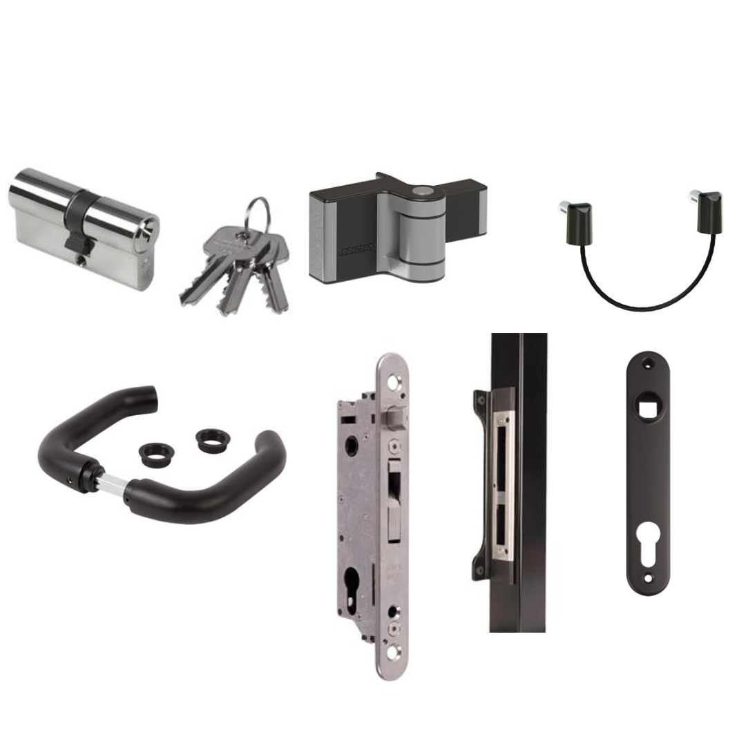 Locinox FIFTYLOCK - Complete Mortise lock with Adjustable Hinge with 1 ...