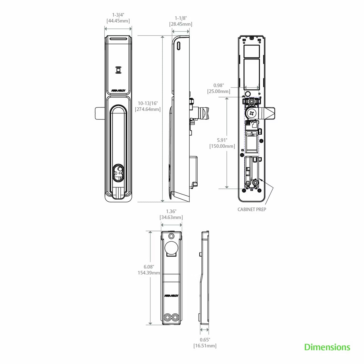HES KS210 Series Server Cabinet Lock – US Lock Supply