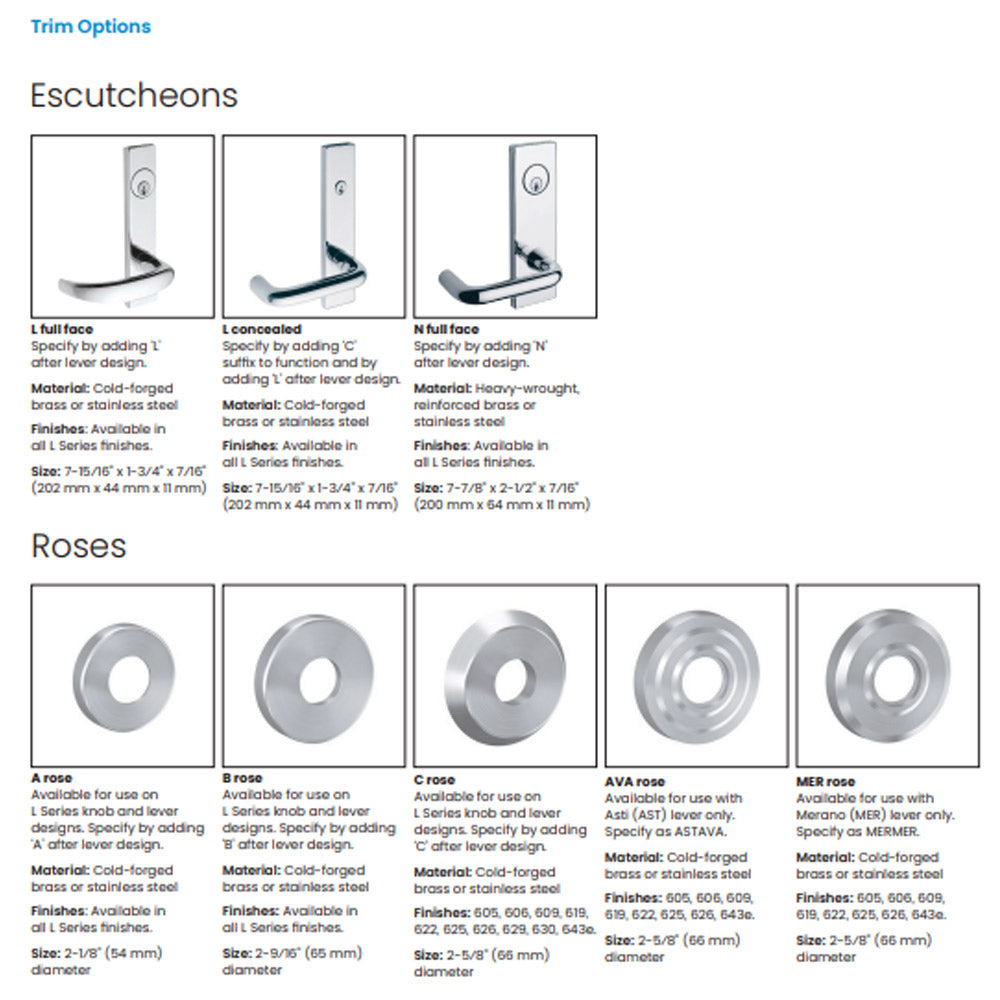 Schlage L9080 - Storeroom Mortise Lock - Grade 1 Non-Deadbolt Function ...