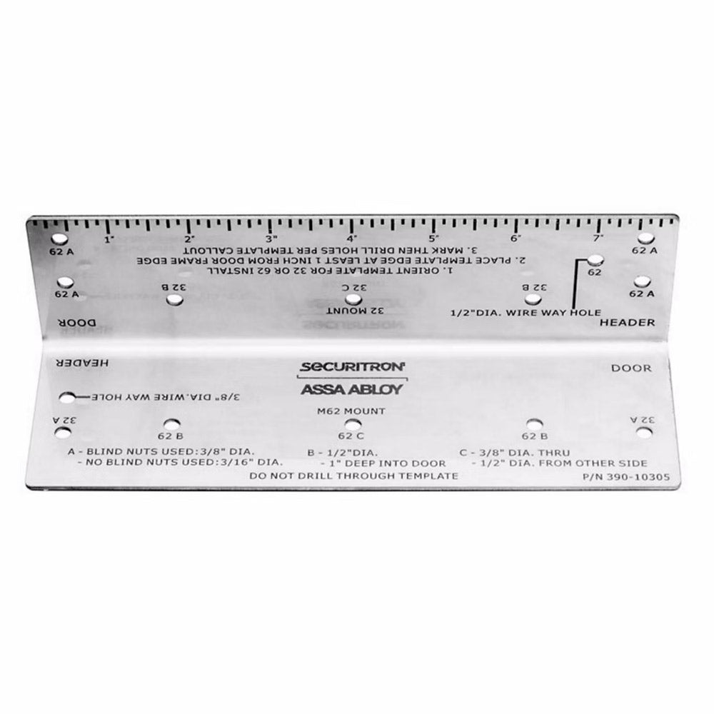 Securitron MTK-32-62 Metal Marking Template – US Lock Supply