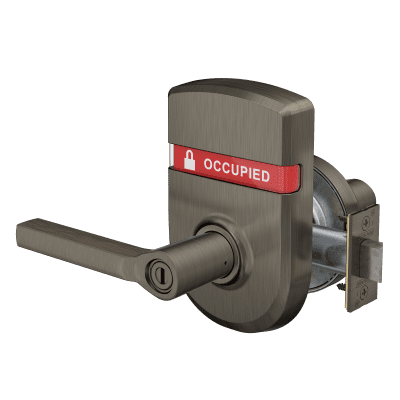 Schlage ND40 VACANT/OCCUPIED Indicator Bath/Bedroom Privacy Lever Lock ...
