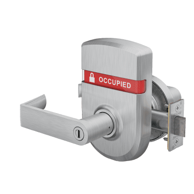 Schlage ND40 VACANT/OCCUPIED Indicator Bath/Bedroom Privacy Lever Lock ...