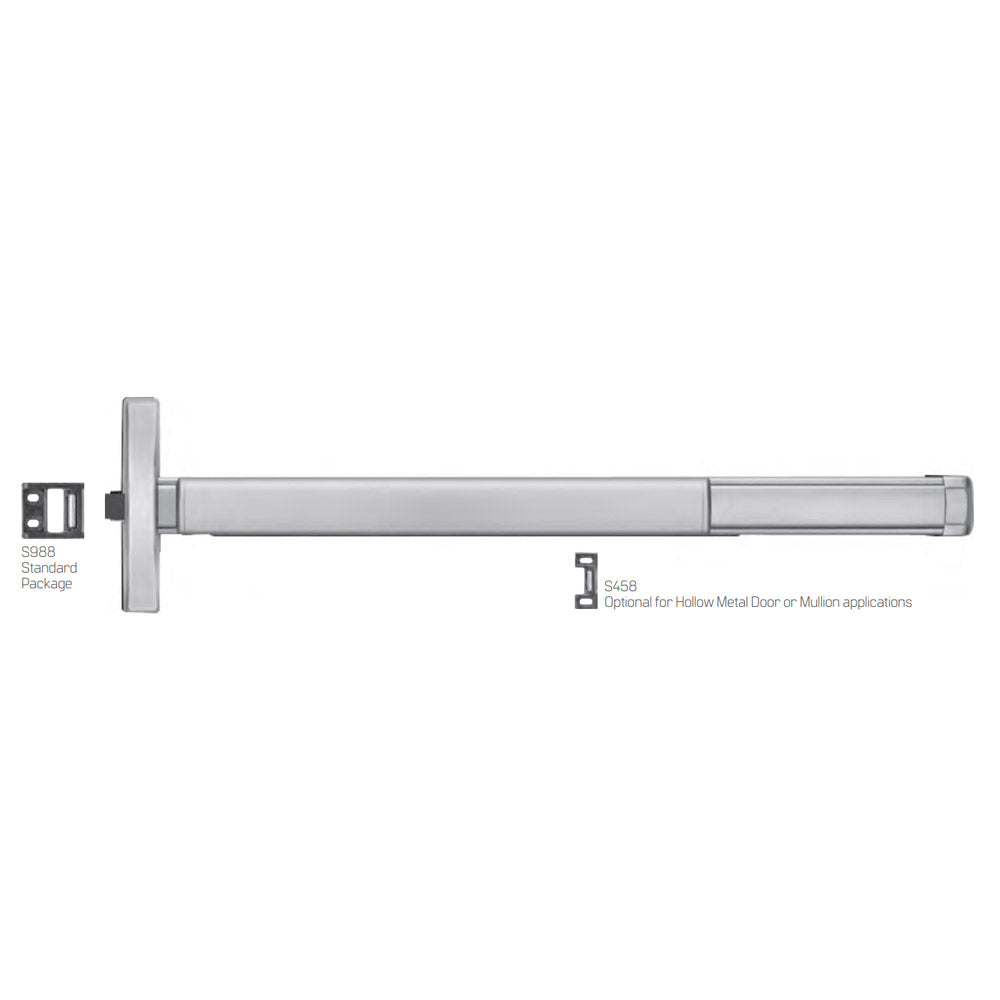 Precision (PHI) 2403 Series Narrow Stile, Non-Handed Rim Exit Device ...