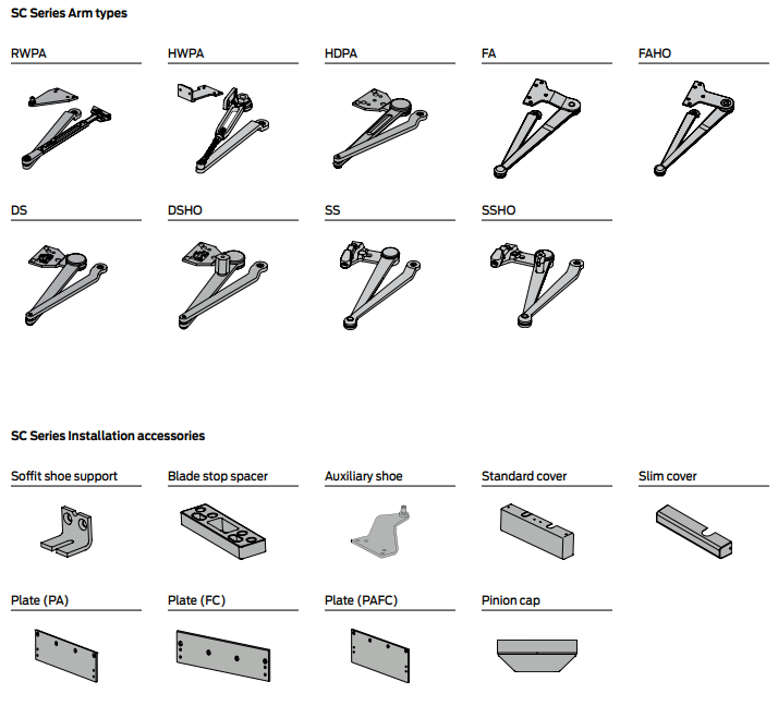 Falcon SC71 Heavy Duty Door Closer SC70A Series – US Lock Supply
