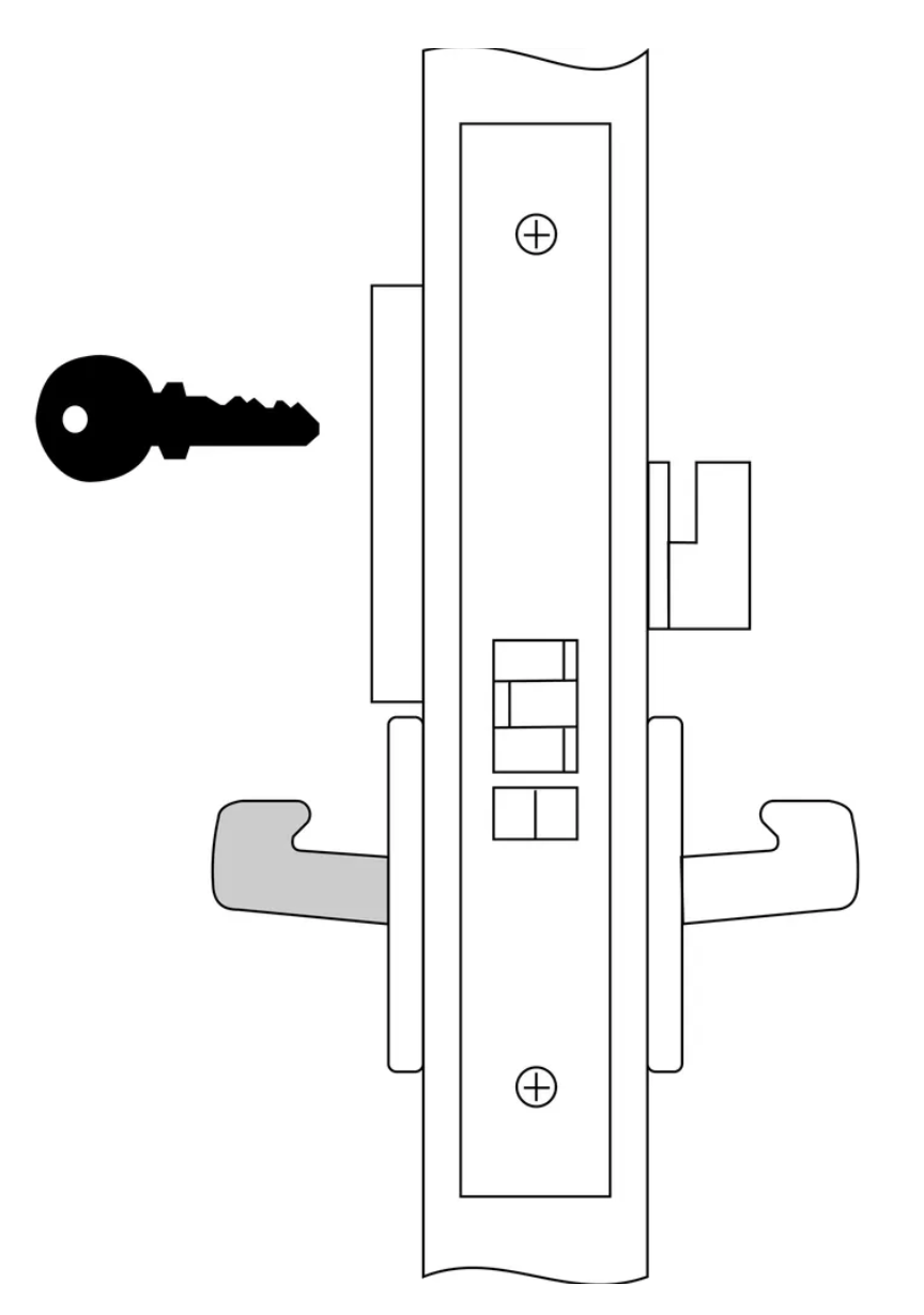 Accentra 8864FL Bathroom Lock with Indicator Mortise Lock Body For Lev ...