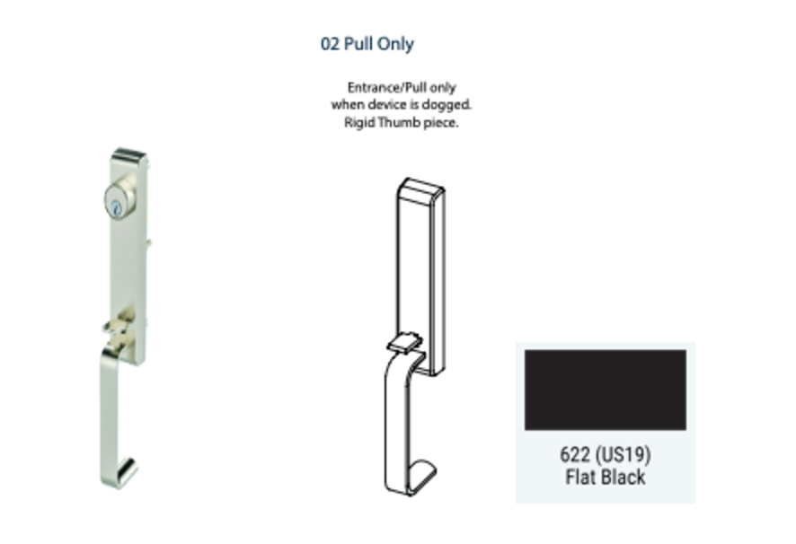 PDQ 6T Thumb Latch Exit Device Trim – US Lock Supply