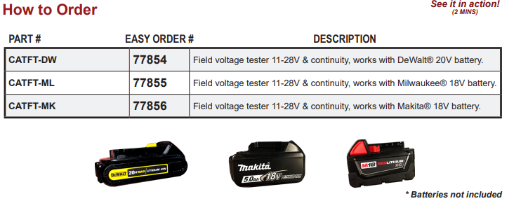 Command Access CAT Field Tester Lightweight Portable Power Source – US ...