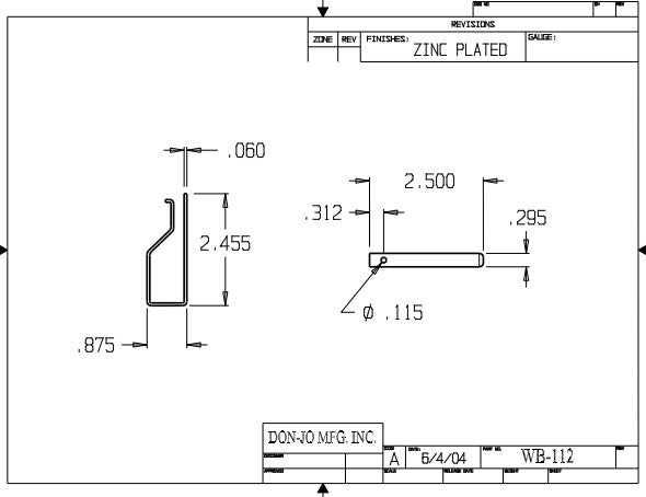 Don-jo WB 112 Window Bolt – US Lock Supply