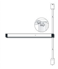 Adams Rite 8211 Narrow Stile Surface Verticle Rod 689,695 Finish 8200 ...