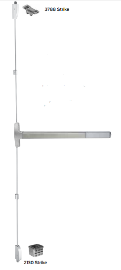 Falcon F-24-V-EO Vertical Rod Fire Exit Hardware - Exit Only – US Lock ...