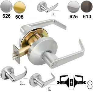 Falcon T411 Asylum Lever Lock-D,Q,& A Levers — Uslocksupply.com
