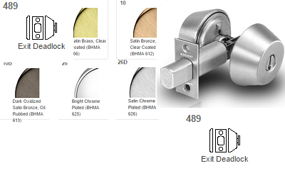 Sargent 489 Exit Deadbolt Grade 1 480 Series – US Lock Supply